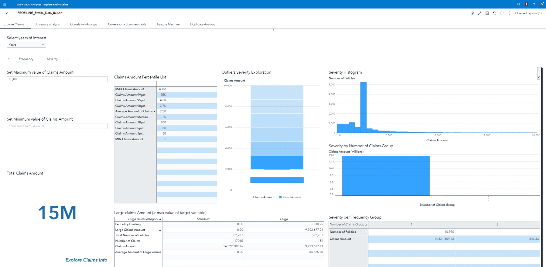 SAS Dynamic Actuarial Modeling Features List | SAS